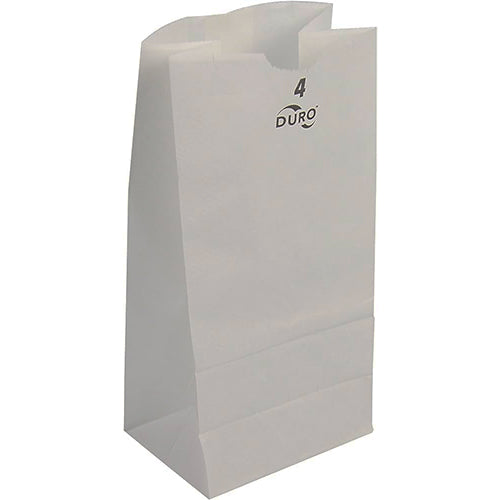 DURO PAPER BAG WHITE 4LB 500CT (ITEM NUMBER: 60281) – HOME PLUS TRADING INC