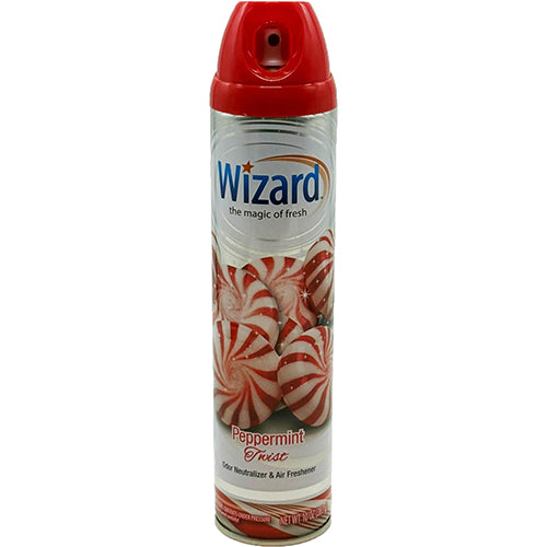 WIZARD AIR FRESHENER 10oz PEPPERMINT TWIST (ITEM NUMBER: 80407) – HOME ...