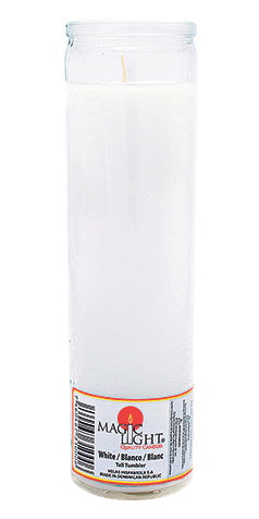 MAGIC LIGHT CANDLE PLAIN WHITE (ITEM NUMBER: 10889) – HOME PLUS TRADING INC