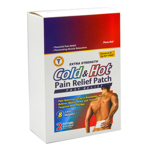 2CT PAIN RELIEF PATCH #0028 #PURE-AID HOT & COLD (ITEM NUMBER: 13931 ...